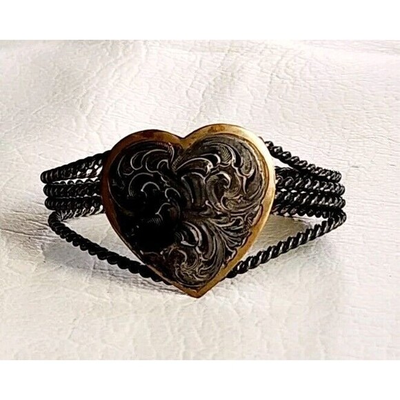 Unbranded | Jewelry | Vintage Sterling Silver Rope Enchanted Heart ...